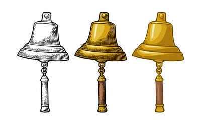 Ship bell nautical icon marine Royalty Free Vector Image