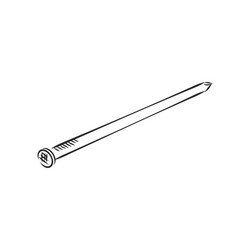 Hand drawn nail heads sketch doodle drawing Vector Image