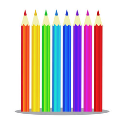 Color pencil set Royalty Free Vector Image - VectorStock