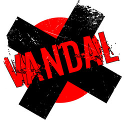 Vandal rubber stamp Royalty Free Vector Image - VectorStock