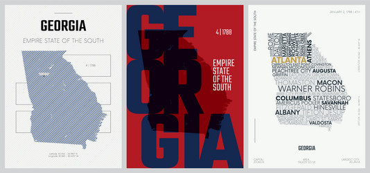 Georgia State Outline Vector Images (over 1,400)