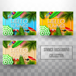 Tropical beach background Royalty Free Vector Image