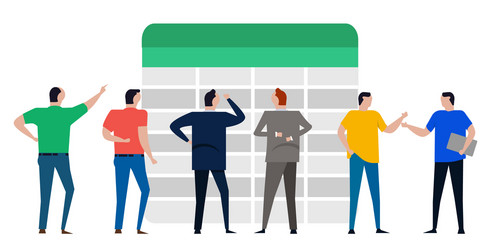 Spreadsheet Cartoon Vector Images (over 210)