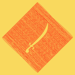 Sword sign red icon Royalty Free Vector Image - VectorStock