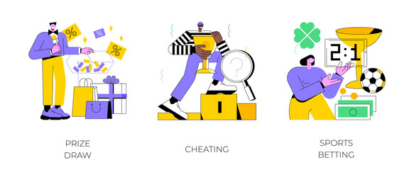 Bookmaker market isolated concept Royalty Free Vector Image