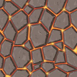Melting lava seamless texture pattern background Vector Image