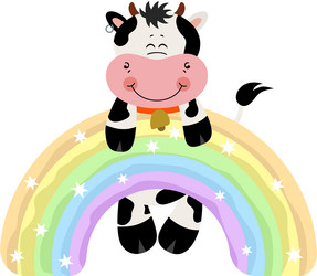 Cartoon Rainbow Cow Vector Images (over 150)