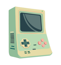 Green video game toy Royalty Free Vector Image