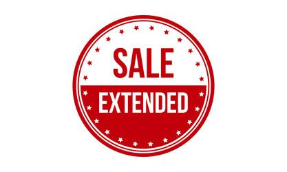 Sale extended rubber stamp seal Royalty Free Vector Image