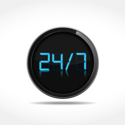 24x7 concept Royalty Free Vector Image - VectorStock