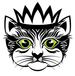 Grey cat Royalty Free Vector Image - VectorStock