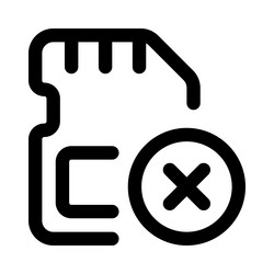 Eject sd card from device for safe removal Vector Image