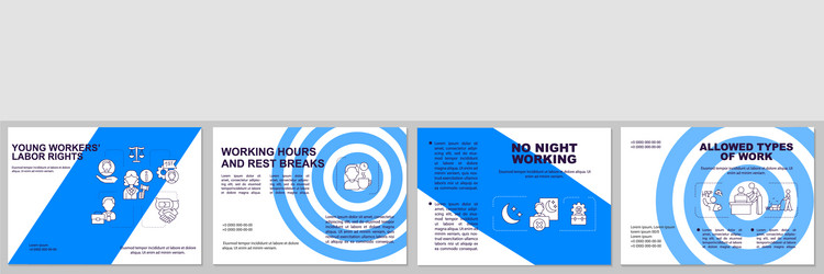 Employee adaptation tips brochure template Vector Image