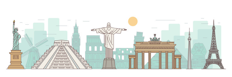 Rome Landmarks and Monuments Vector Images (over 3,400)