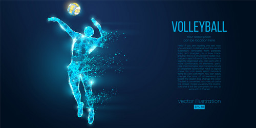 Abstract Volleyball Female Vector Images (over 360)
