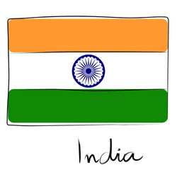 India Flag Doodle Vector Images (over 130)