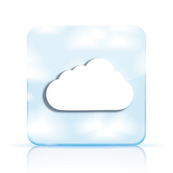 Bubble cloud icon on white background for design Vector Image
