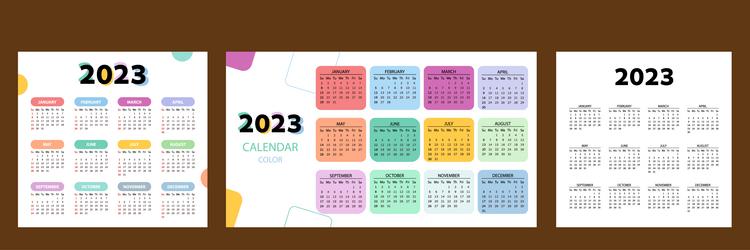Wall calendar 2024 corporate Royalty Free Vector Image