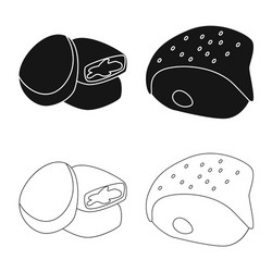 Design product and poultry logo set Royalty Free Vector