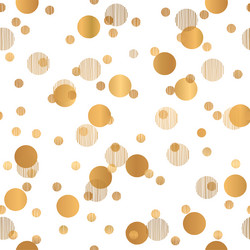 Elegant gold dot pattern design background Vector Image