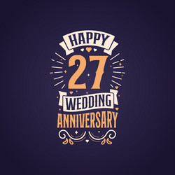 27th Anniversary Happy Vector Images (over 200)