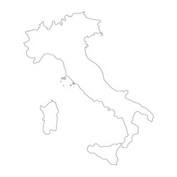 Italy country map icon Royalty Free Vector Image