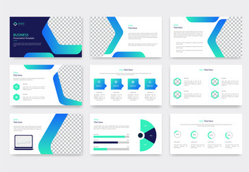 Powerpoint presentation templates Royalty Free Vector Image