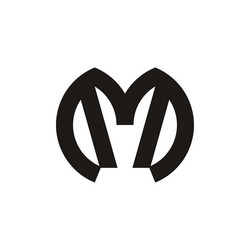 Lettering ma am logo design inspiration Royalty Free Vector