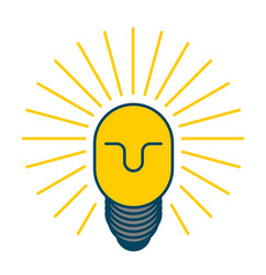 Creative idea smart boss man with light bulb Vector Image