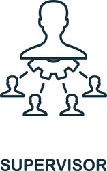 Supervisor icon symbol creative sign from Vector Image