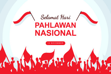 Hari pahlawan background Royalty Free Vector Image