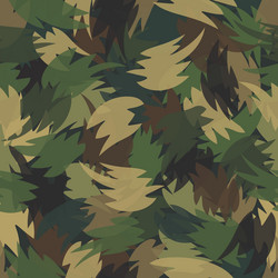 Jungle style camouflage seamless pattern shapes Vector Image