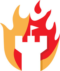 Torch Castle Fire Vector Images (over 200)