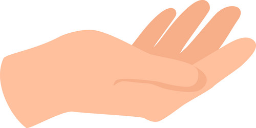 Cartoon of human hand Royalty Free Vector Image