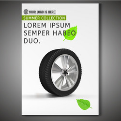 Tyre poster image Royalty Free Vector Image - VectorStock