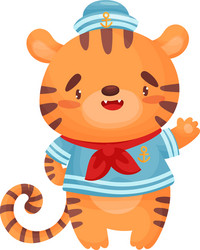 Baby tiger Royalty Free Vector Image - VectorStock