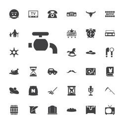 49 old icons Royalty Free Vector Image - VectorStock
