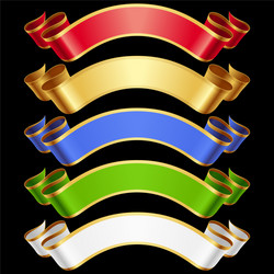 Ribbon frame set Royalty Free Vector Image - VectorStock