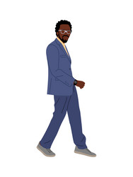 Walking man Royalty Free Vector Image - VectorStock