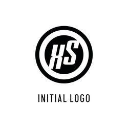 Initial ok logo concentric circle line clean and Vector Image