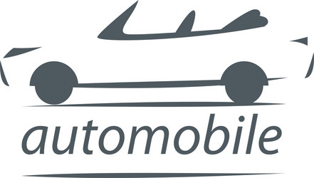 White silhouette of crossover car for race sports Vector Image