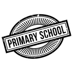 Primary school rubber stamp Royalty Free Vector Image