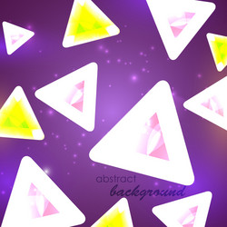 Triangle abstract background with shiny and glossy