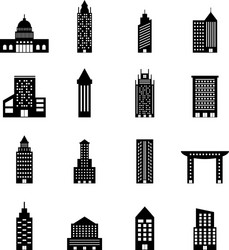 Basic building icon set Royalty Free Vector Image