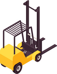 Forklift isometric icon Royalty Free Vector Image
