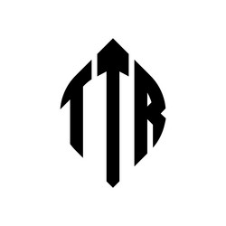 Ttr logo letter design Royalty Free Vector Image