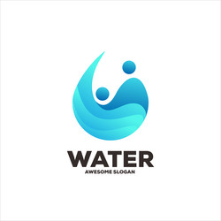 Drop ripple effect icon blue water circles Vector Image