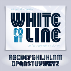 Capital bold english alphabet letters made Vector Image