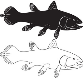 Fish Coelacanth Prehistoric Vector Images (16)