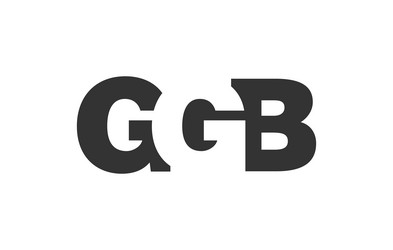 Cbg logo design initial letter c b g bold font Vector Image
